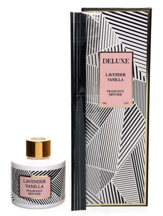 Kaemingk 2 St&uuml;ck Raumduft Lavendel Vanille 2x 75ml Duftst&auml;bchen &Ouml;l Duftspender St&auml;bchen Diffusor