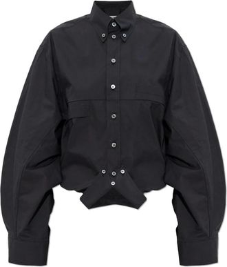 Maison Margiela Femme, Blouses et Chemises, Noir, Taille: 36 FR Chemise avec poche d&eacute;corative
