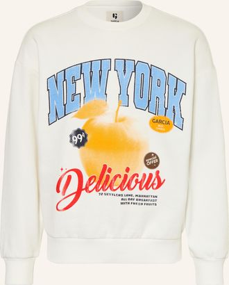 Garcia Garcia Sweatshirt Mit Schmucksteinen weiss