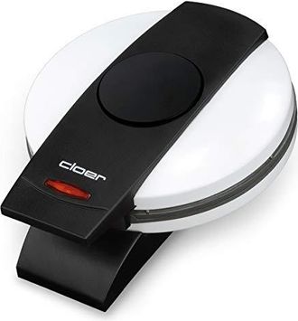 Cloer 260 Hörncheneisen für hauchdünne, knusprige Hörnchen, 800 W, Hörnchengröße 14,5 cm Durchmesser, traditionell ohne Antihaftbeschichtung, fest eingestel