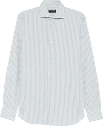 Dell'Oglio striped buttoned shirt - Blau