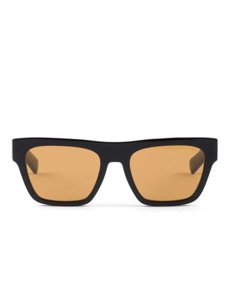 Prada Sonnenbrille mit eckigem Gestell - Schwarz