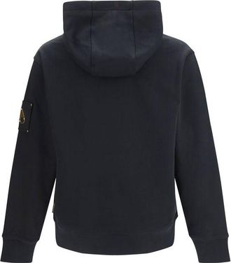 Moose Knuckles Mens Black Cotton Sweatshirt Clothing