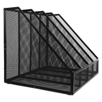 Artibetter Metall Dateiablage Fächer Schreibtisch Organizer Dokumentenablage Bürobedarf Stauraum für Zuhause und Büro mit Robustem Mesh Design zur Effizienten Pa