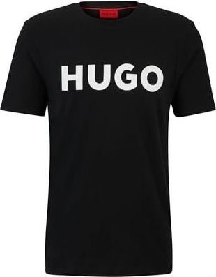 HUGO BOSS Hommes Dulivio T-Shirt Regular Fit en Jersey de Coton avec Logo Contrastant