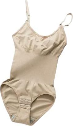 Generic YUJIEBB Body gainant grande taille pour femme, body sculptant, sous-v&ecirc;tement une pi&egrave;ce amincissant, chair, 3XL