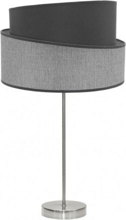Fabrilamp Hara hohe tischlampe 1xe27 nickel/grau 66x35x35 cm