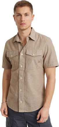 G-Star G-Star RAW Herren Marine Slim Hemd, Mehrfarben (Safari/Ecru D19751-D123-G302), XXL