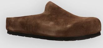 Birkenstock Amsterdam Wrapped Suede Leather Sandalen carafe