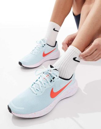 Nike Revolution 7 - Baskets - Bleu et blanc