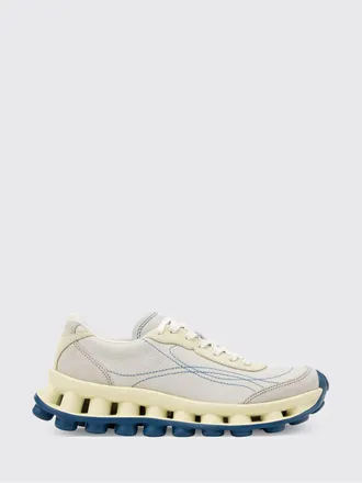 Camper Zweifarbige Pelotissima Low-Top-Sneakers aus Leder und Nubuk mit gezackter Sohle