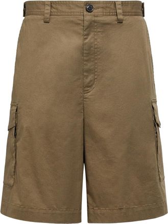 Moncler Cotton Gabardine Cargo Shorts