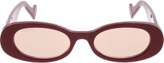 Gucci Rechteckige Sonnenbrille - - Accessories - unisex - Braun - ONE SIZE