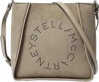 Stella McCartney Femme, Sacs, Vert, Taille: ONE Size Logo Square Crossbody Bag