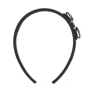 Ferragamo Vara Strass Schleife Grosgrain Haarband - - Accessories - Damen - Schwarzk - ONE SIZE