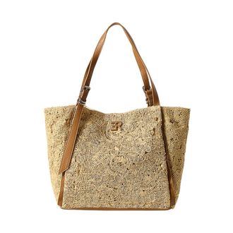 Ermanno Scervino Femme, Sacs, Beige, Taille: ONE Size Shopping en ecorafia stampa pizzo