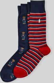 Ralph Lauren Socken mit B&auml;renmotiv im 2er-Pack