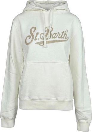 MC2 Saint Barth Femme, Sweatshirts et sweats &agrave; capuche, Blanc, Taille: 42 FR Virginia Sweat &agrave; capuche