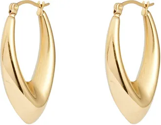 8 by YOOX GOLDEN DROP HOOPS