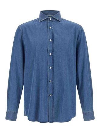 Brunello Cucinelli Chemise - Bleu