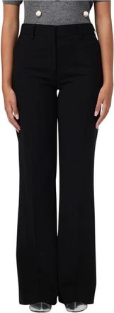 Msgm Msgm, Femme, Pantalons, Noir, Taille: 36 FR Wide Leg Pantalons