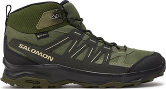 Salomon Trekkingschuhe Salomon Grivola Mid Gore-Tex L47606400 Grün
