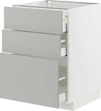 IKEA METOD / MAXIMERA Unterschrank mit 3 Schubladen