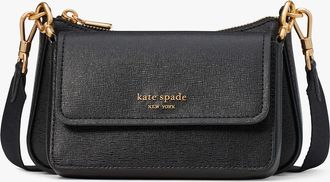 Kate Spade New York Kate Spade Double Up Umh&auml;ngetasche f&uuml;r Frauen in Schwarz | LEDER