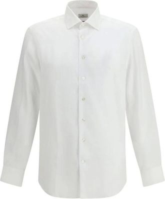 Etro Homme, Chemises, Blanc, Taille: M Chemise en lin avec Pegaso