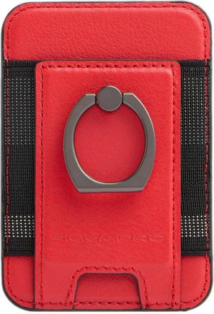 Piquadro Leder MagSafe Kartenetui mit Ringst&auml;nder - - Accessories - Herren - Orange - ONE SIZE