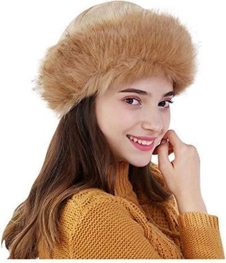 Generic Chapeau mongol chaud pour femme - Cache-oreilles - Solide - Pour lhiver - En laine &eacute;paisse - Casquette de baseball A S, kaki, Taille unique