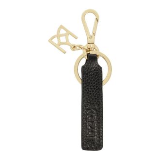 Kazar Porte-cl&eacute;s en cuir noir avec mat&eacute;riel dor&eacute; - Femme - Accessoires - Noir - Taille: ONE Size