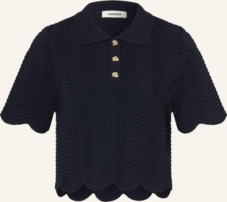 Sandro Sandro Strickshirt blau