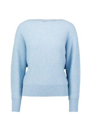 Zero Strickpullover Damen mit U-Boot Ausschnitt (1-tlg) Plain/ohne Details