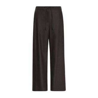 Max Mara Floria Stretch Wool Joggers - Femme - Pantalons - Brun - Taille: 36 FR