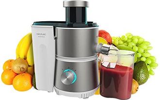 Cecotec 400-W Kompakt-Orbitalmixer Juice&Fresh 400 Titan White. Schwarzer titanbeschichteter Scheibe, 20000 UpM, Eingabe&ouml;ffnung mit Beschichtung aus Titan, 2 