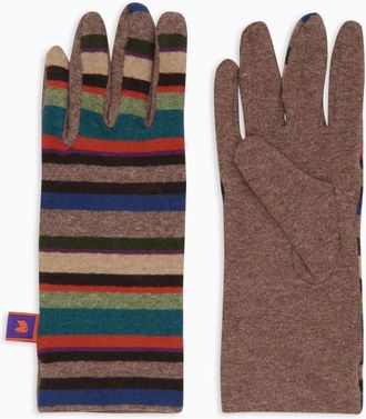 Gallo Gallo, Femme, Accessoires, Multicolore, Taille: ONE Size Guanti corti pile righe