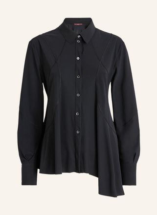 High High Debonhair - Schwarze Bluse Aus Sensitive Mit Sichtbrennen schwarz