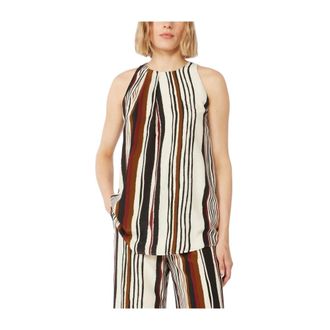 Max Mara Femme, Tops, Rouge, Taille: 42 FR Hauts sans manches