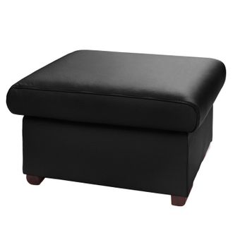 Loftscape home24 Polsterhocker Lamexa 70 x 44 x 60cm Schwarz/Schwarz