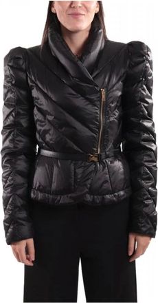 Elisabetta Franchi Femme, Vestes, Noir, Taille: 44 FR Doudoune matelass&eacute;e