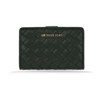 Michael Kors Woven Leather Wallet - - Accessories - Damen - Gr&uuml;n - ONE SIZE