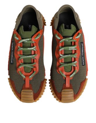 Dolce & Gabbana Mens Multicolor Lace Up Low Top Ns1 Sneakers Shoes 07+el+ny+pa+34lf