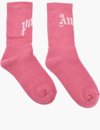 Palm Angels Cotton-Blend Socks with Contrast Logo size L/XL
