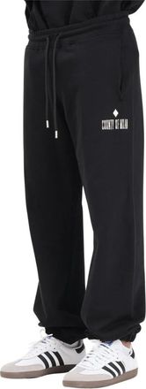 Marcelo Burlon Homme, Pantalons, Noir, Taille: S Sport Pantalons de surv&ecirc;tement
