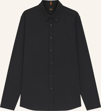 HUGO BOSS Hemd Rickert_M Regular Fit schwarz