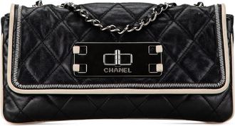 Chanel Hobo Bags - Quilted Lambskin Reissue East West Flap - Gr. unisize - in Schwarz - für Damen