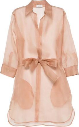 Mazzarelli Femme, Blouses et Chemises, Rose, Taille: 38 FR Iris 3 Organza