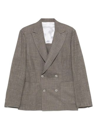 Barba Doppelreihiges Sakko - Grau
