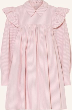 Ganni Kleid Mit R&uuml;schen rosa